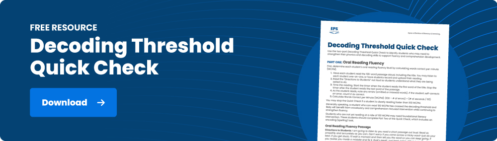 Decoding Threshold Quick Check