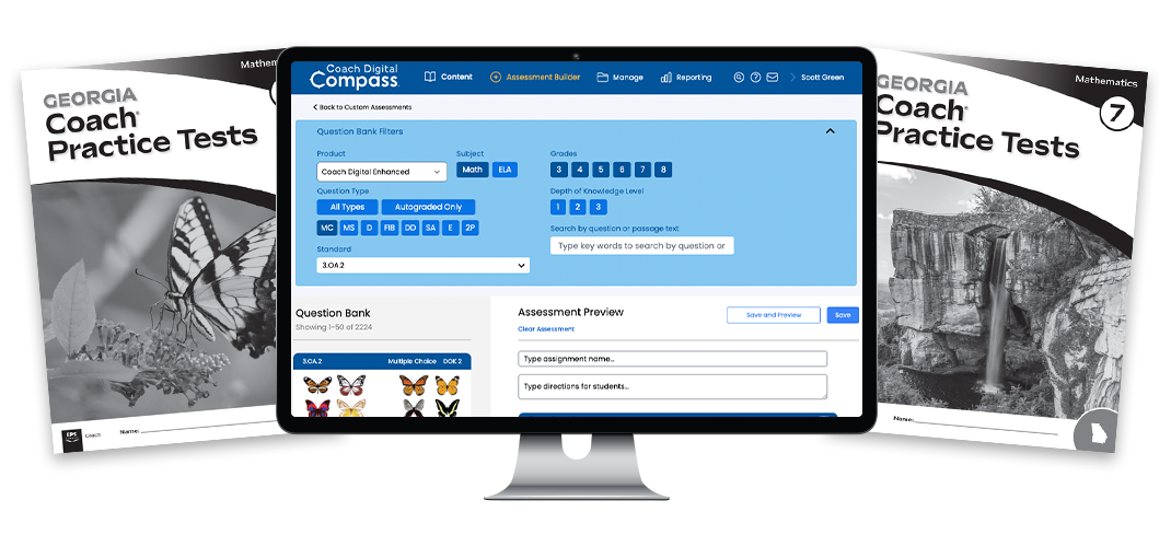 Georgia Coach Practice Tests – Math | EPS Learning