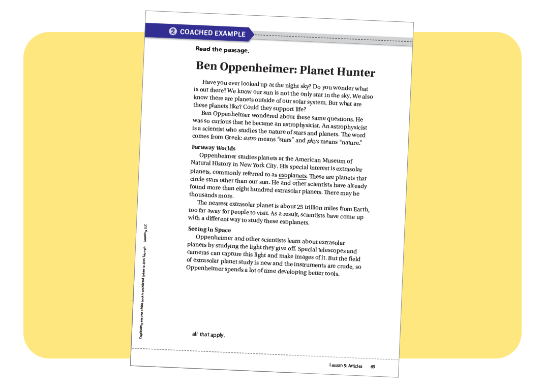 Performance Coach English Language Arts | EPS Learning