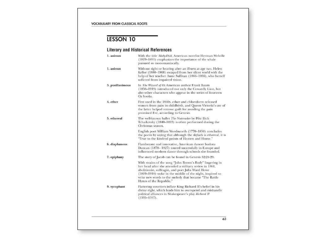 Vocabulary from Classical Roots | EPS Learning