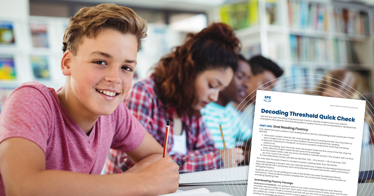 Start Strong: Identify Students’ Reading Intervention Needs