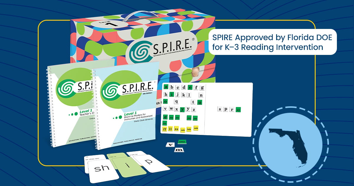 SPIRE Approved by Florida Department of Education for K–3 Reading ...