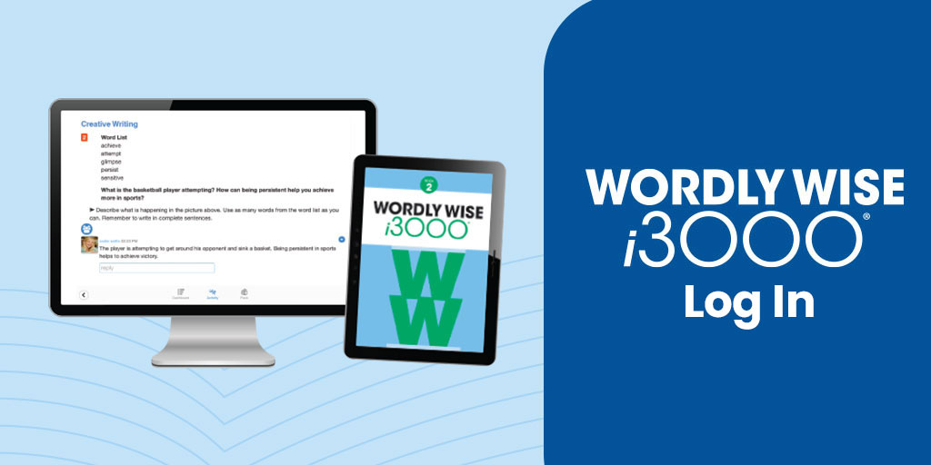 Log in to Wordly Wise i3000 | EPS Learning